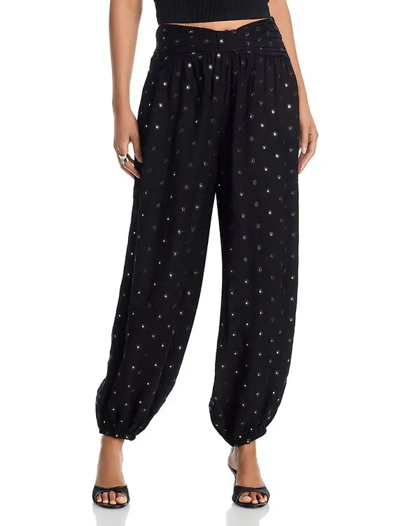 Aqua Balloon Pants - Black