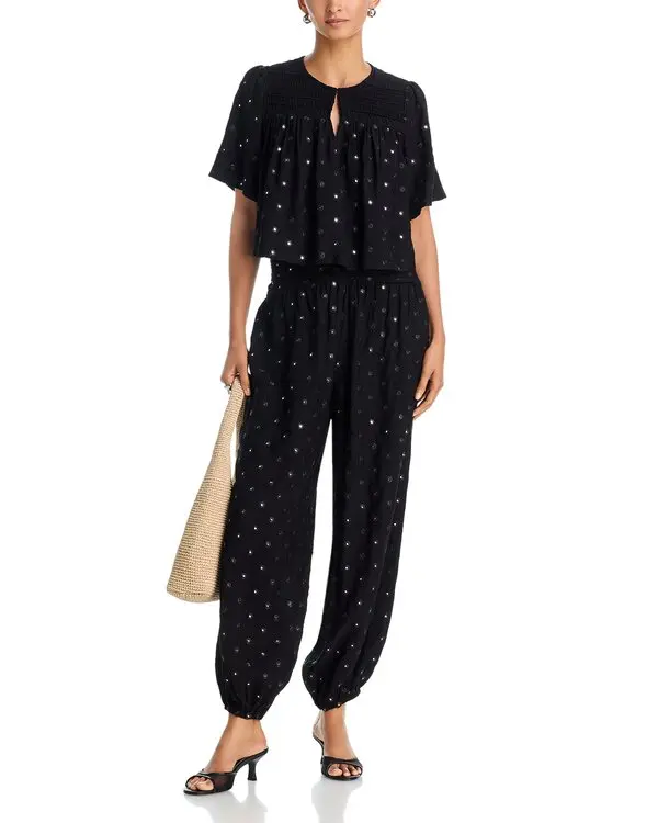 Aqua Balloon Pants - Black