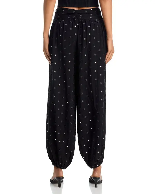 Aqua Balloon Pants - Black