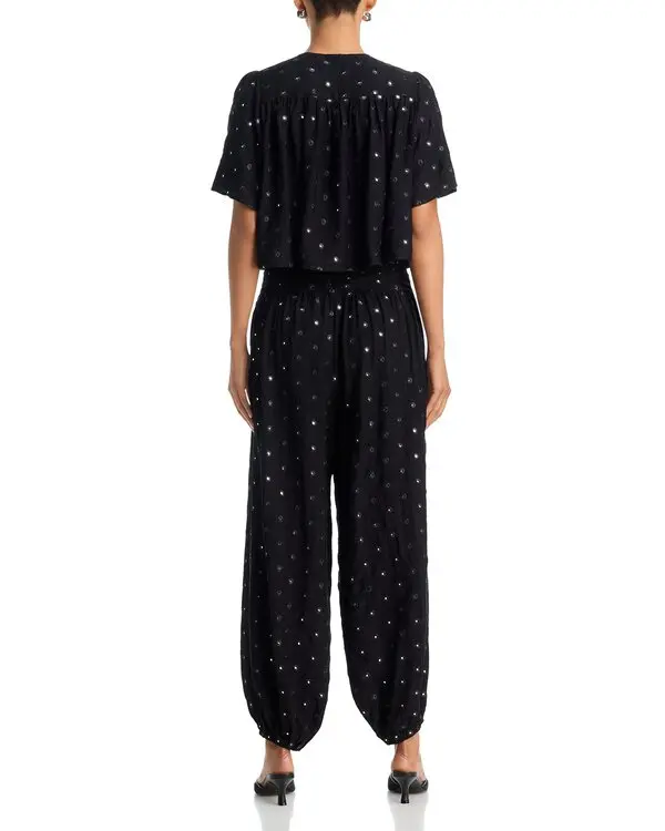 Aqua Balloon Pants - Black