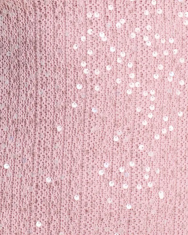 Aqua Knit Sequin Mini Dress