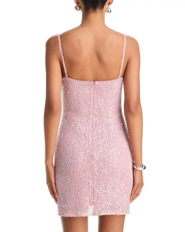 Aqua Knit Sequin Mini Dress