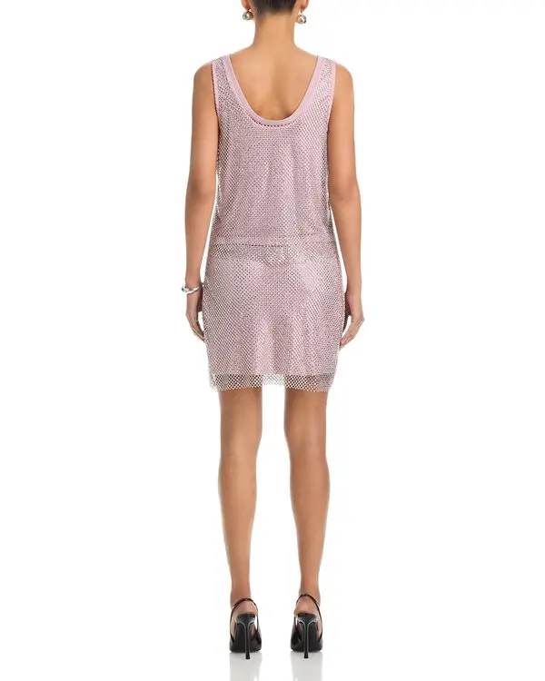 Aqua Crystal Mesh Top
