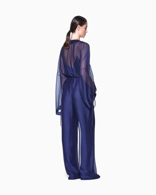 Giorgio Armani Viscose And Silk Gauze Jumpsuit