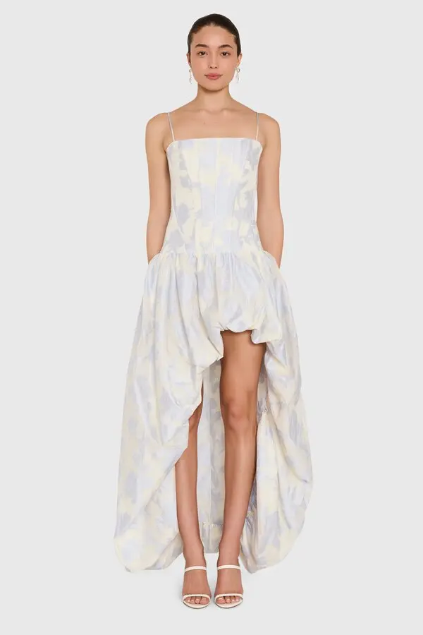 Amanda Uprichard Ophelia Maxi Dress - Blue Combo