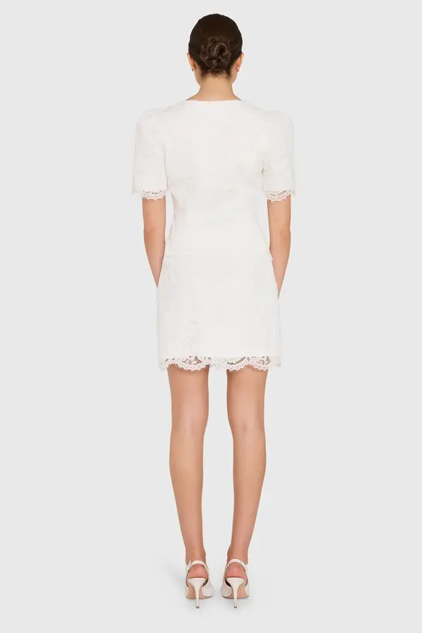 Amanda Uprichard Anahita Lace Mini Dress