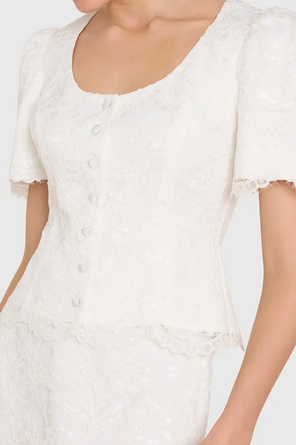 Amanda Uprichard Anahita Lace Mini Dress