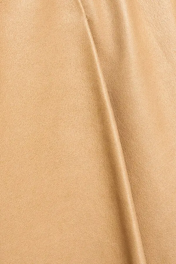 TWP Eva Wide-leg Leather Pants - Camel