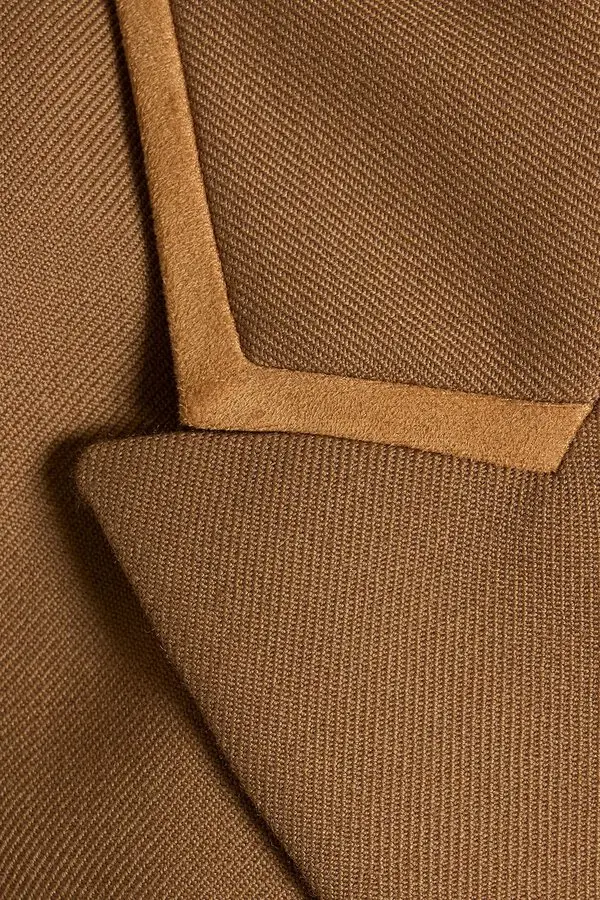 Rag & Bone Margaret Suede-trimmed Wool-blend Blazer