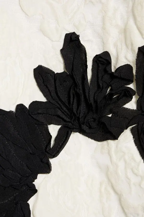 Erdem Appliquéd Cloqué-jacquard Jacket