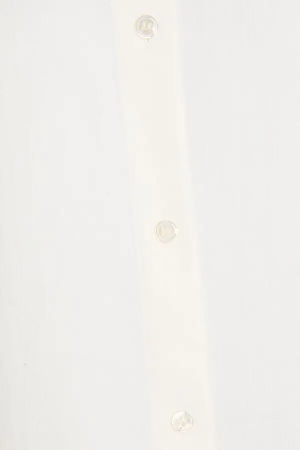 Theory Linen-blend Twill Sleeveless Shirt - Ivory