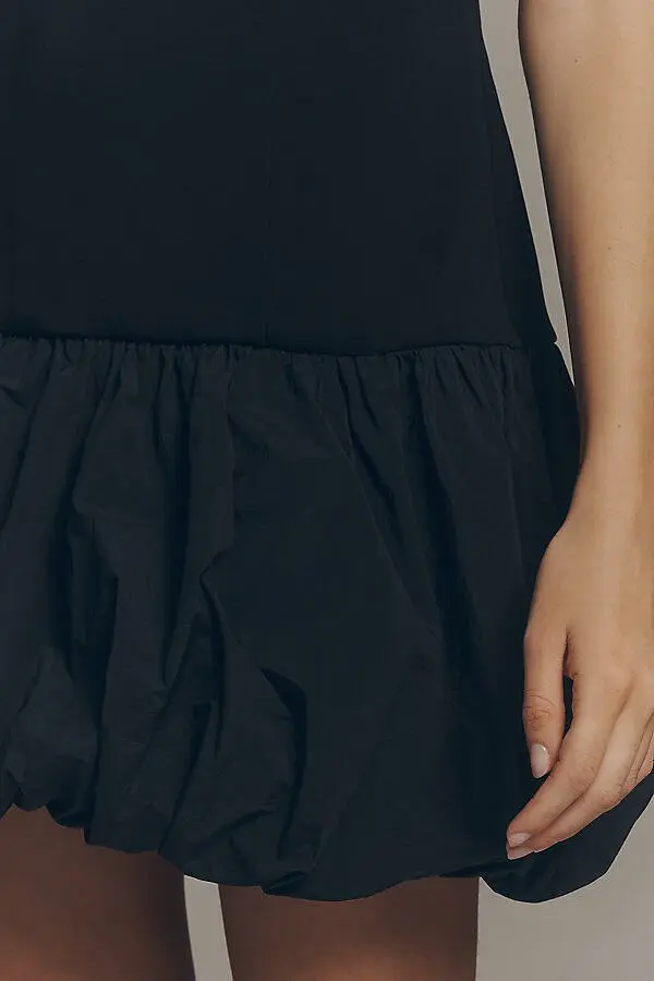 Endless Rose Bubble Mini Dress - Black