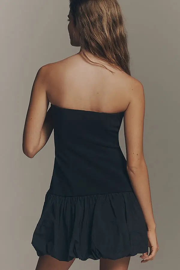 Endless Rose Bubble Mini Dress - Black