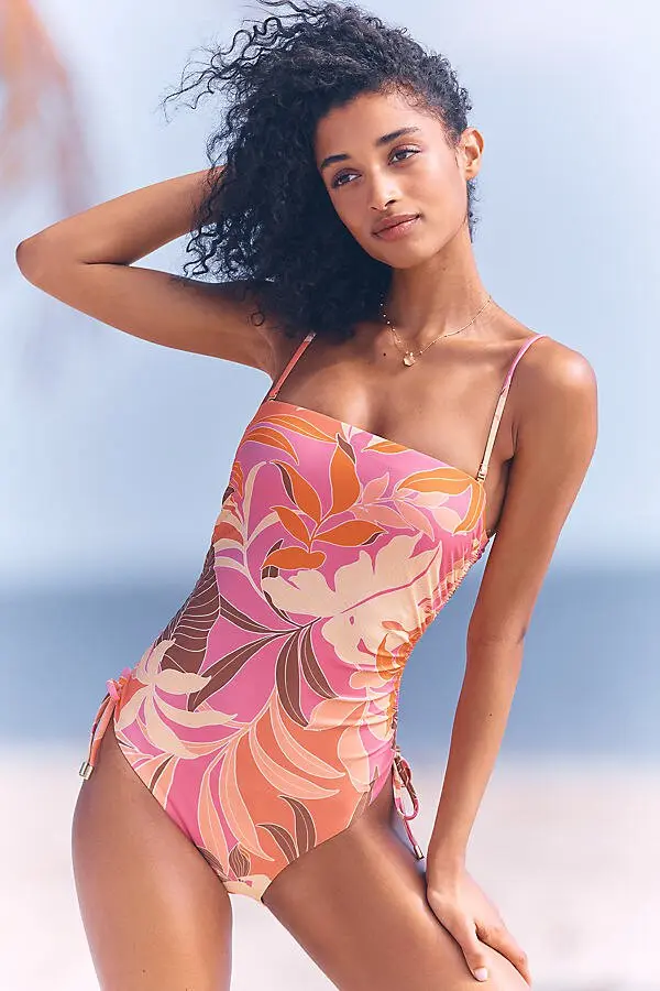 Sanctuary Shirred One-piece Swimsuit - Multi