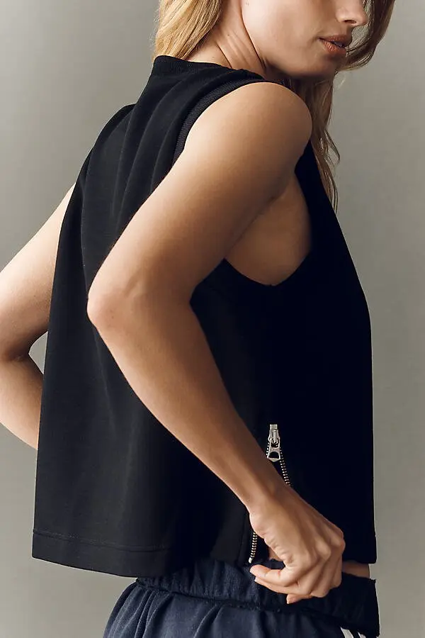 Varley Shea Crop Tank Top - Black