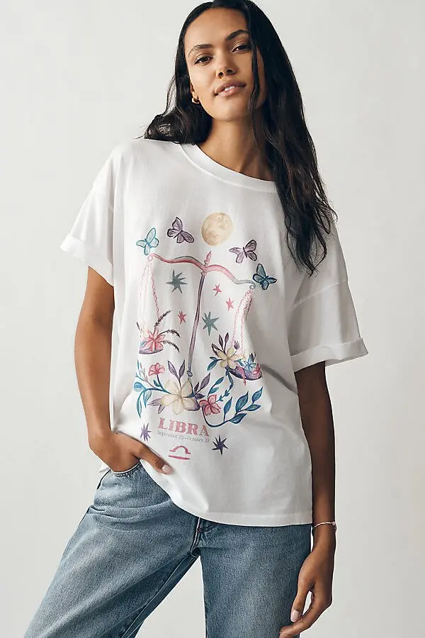 GIRL DANGEROUS Cosmic Zodiac Tee - Libra