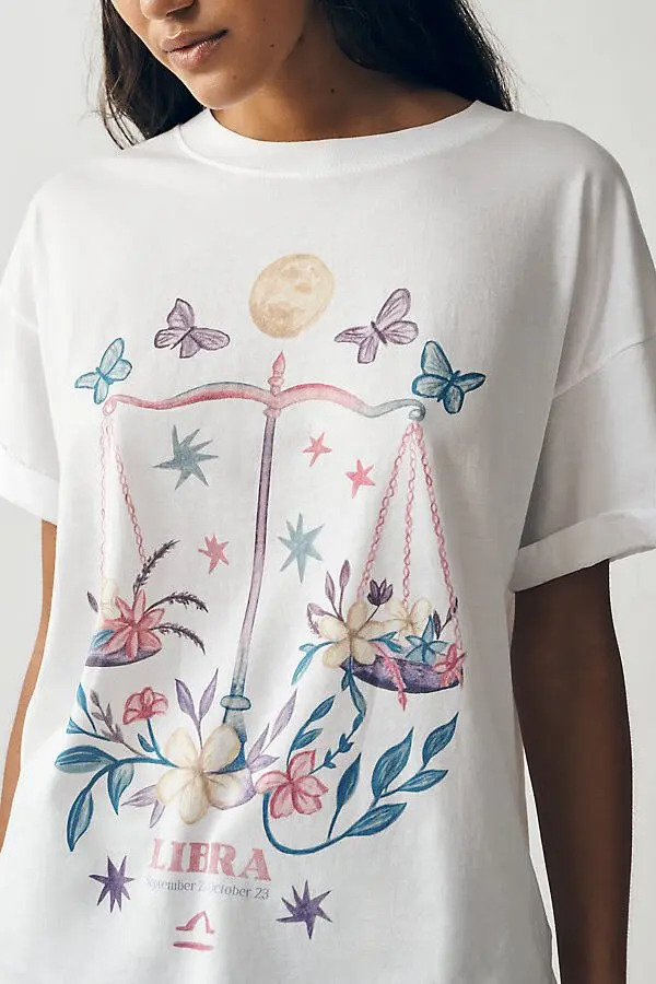 GIRL DANGEROUS Cosmic Zodiac Tee - Libra
