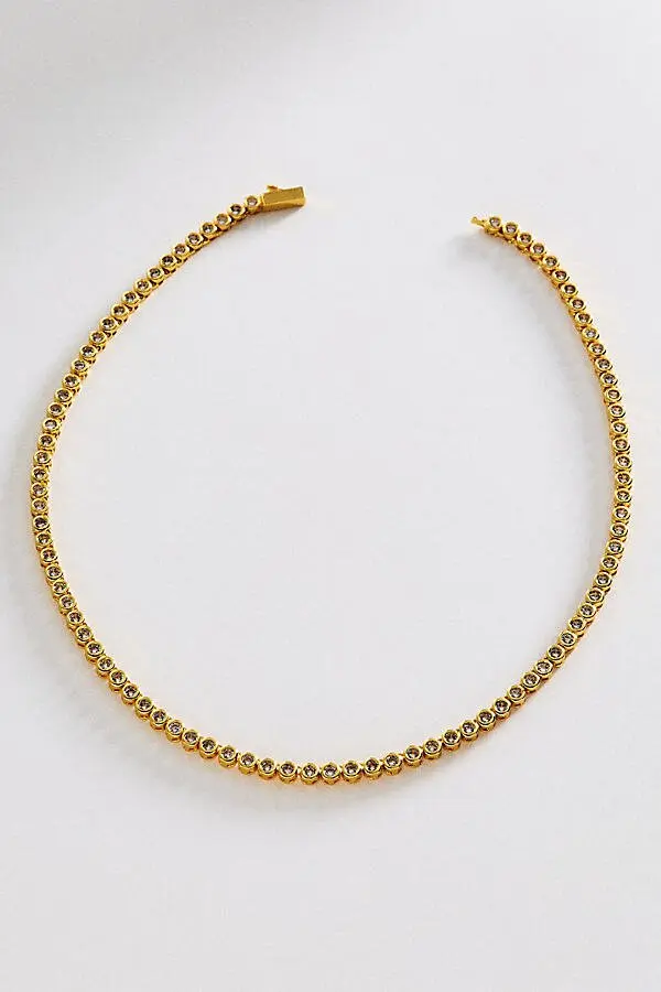 BRACHA Mali Tennis Necklace - Clear