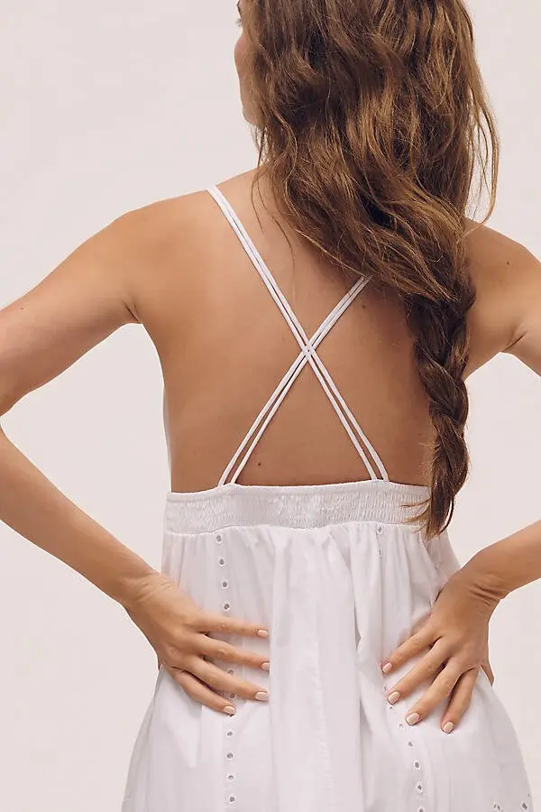 Maeve Cotton Eyelet Midi Dress