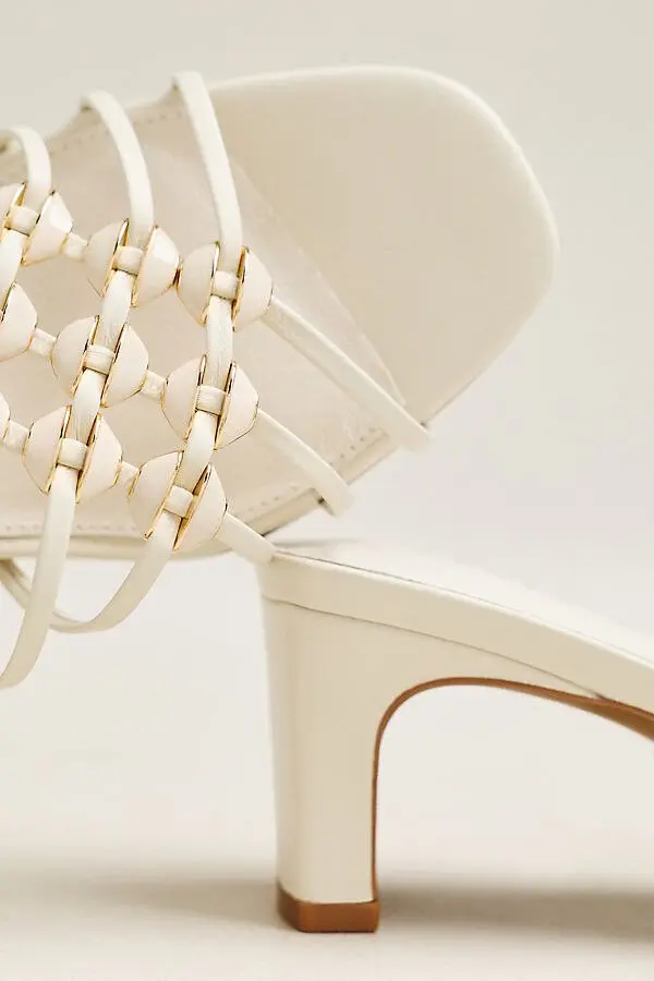 CECILIA NEW YORK Pearl Strappy Heeled Sandals