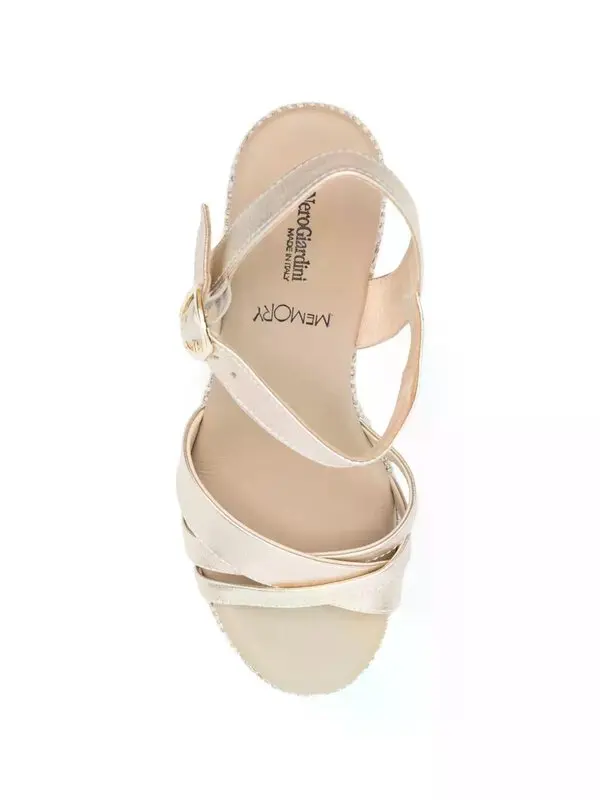 NEROGIARDINI Crossover-strap Sandals - Gold