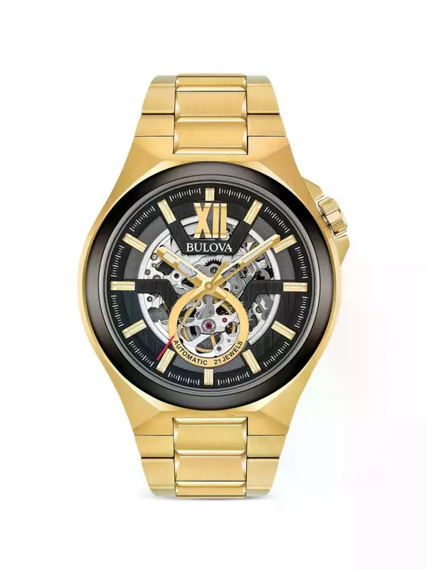 Bulova Maquina Skeleton-dial 46mm Watch - Black