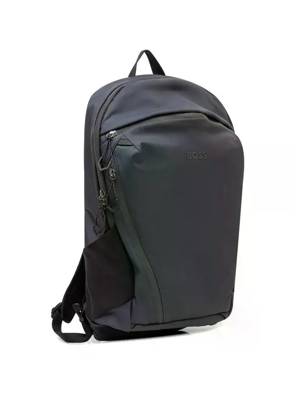 BOSS Logo Print Backpack - Grey