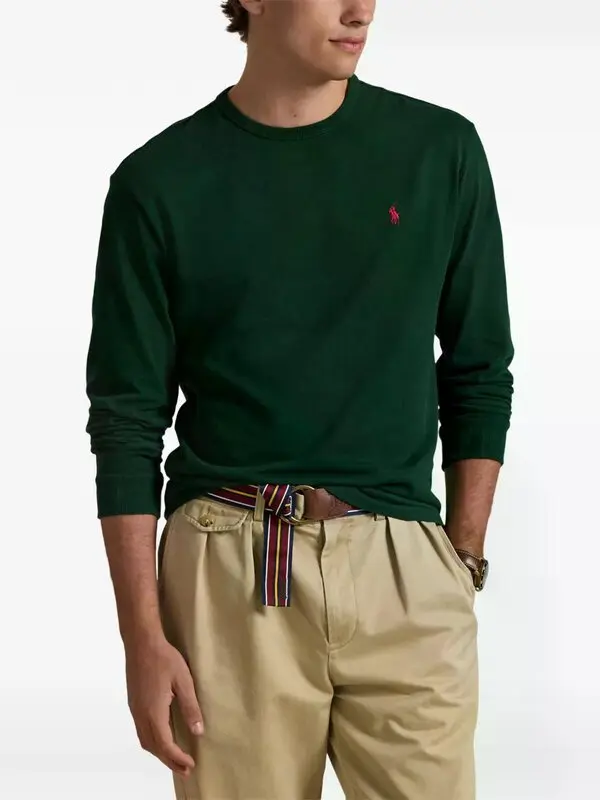 Polo Ralph Lauren Logo-embroidered Long-sleeve T-shirt - Green
