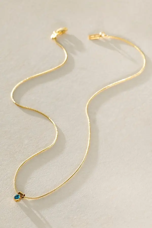 SET & STONES Ellie Birthstone Necklace - Dec