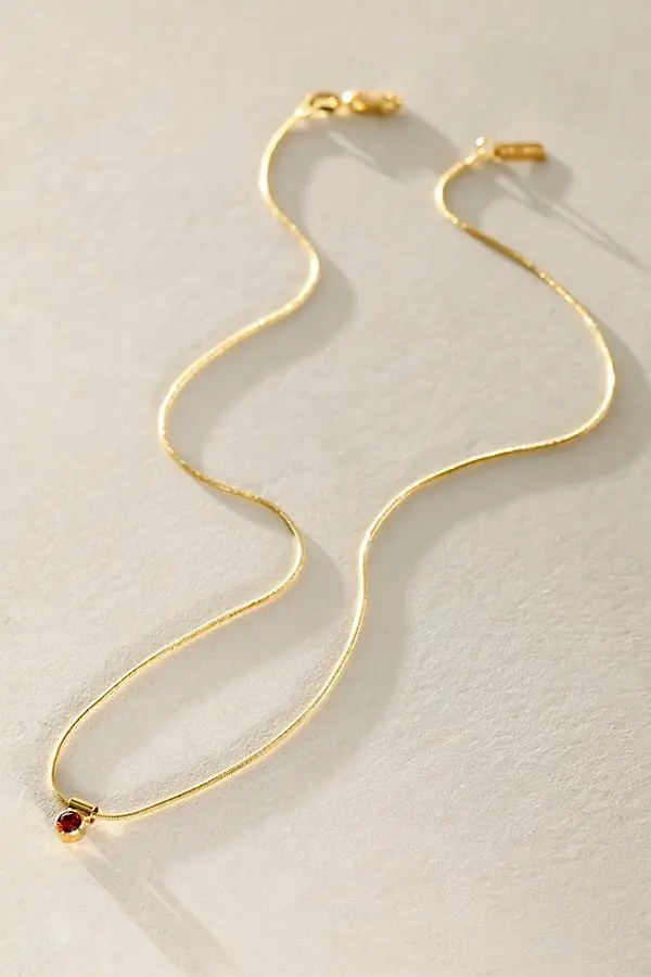 SET & STONES Ellie Birthstone Necklace - July