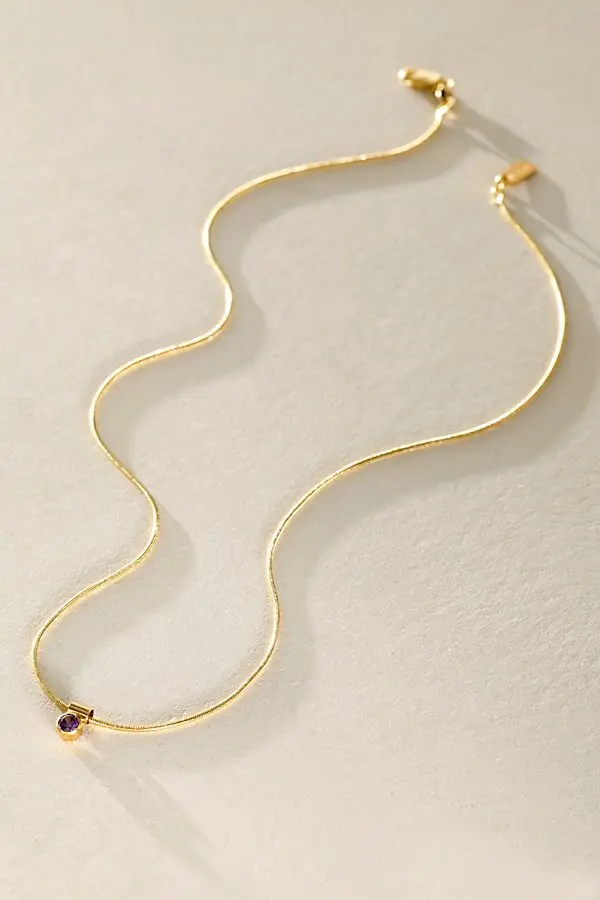 SET & STONES Ellie Birthstone Necklace - June