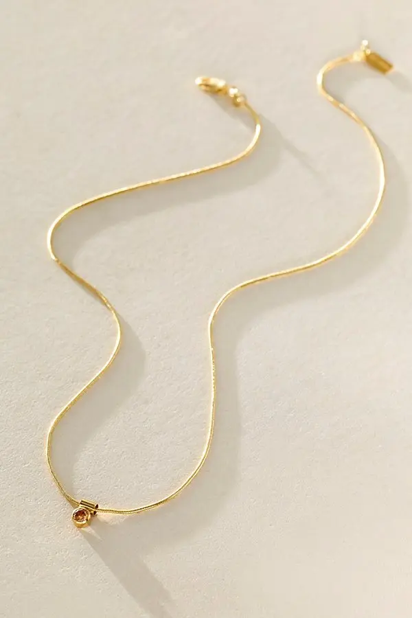 SET & STONES Ellie Birthstone Necklace - Nov