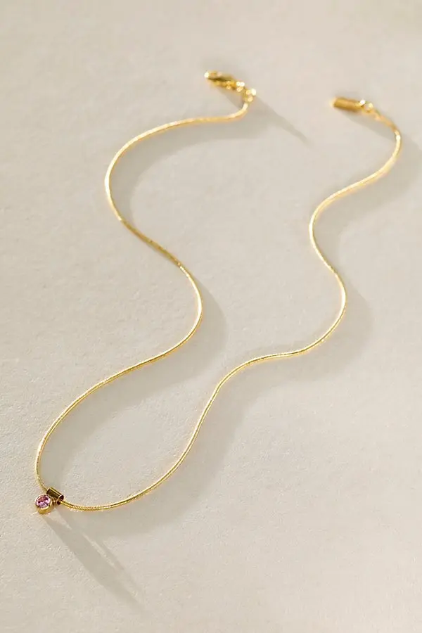 SET & STONES Ellie Birthstone Necklace - Oct