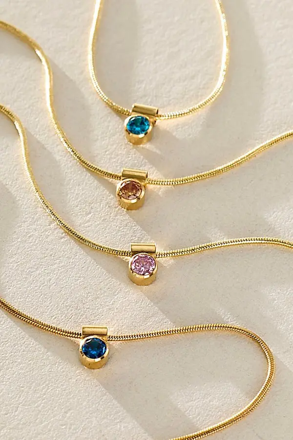 SET & STONES Ellie Birthstone Necklace - Sept
