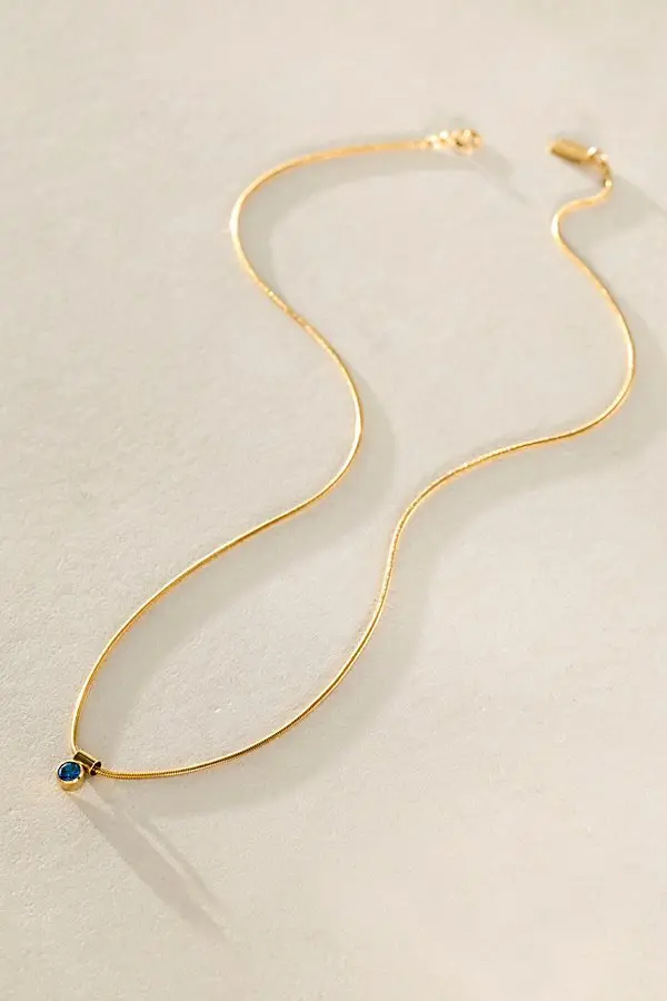 SET & STONES Ellie Birthstone Necklace - Sept