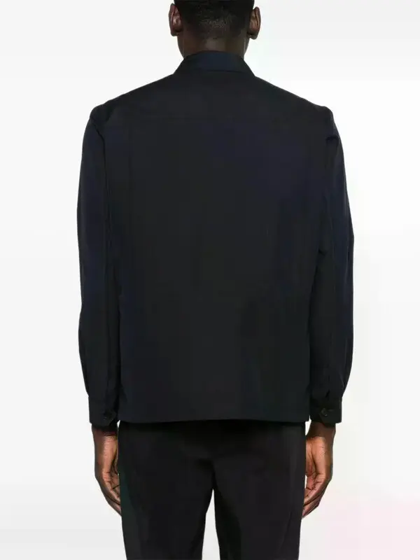 GREYED Voyager Buttoned Overshirt - Blue