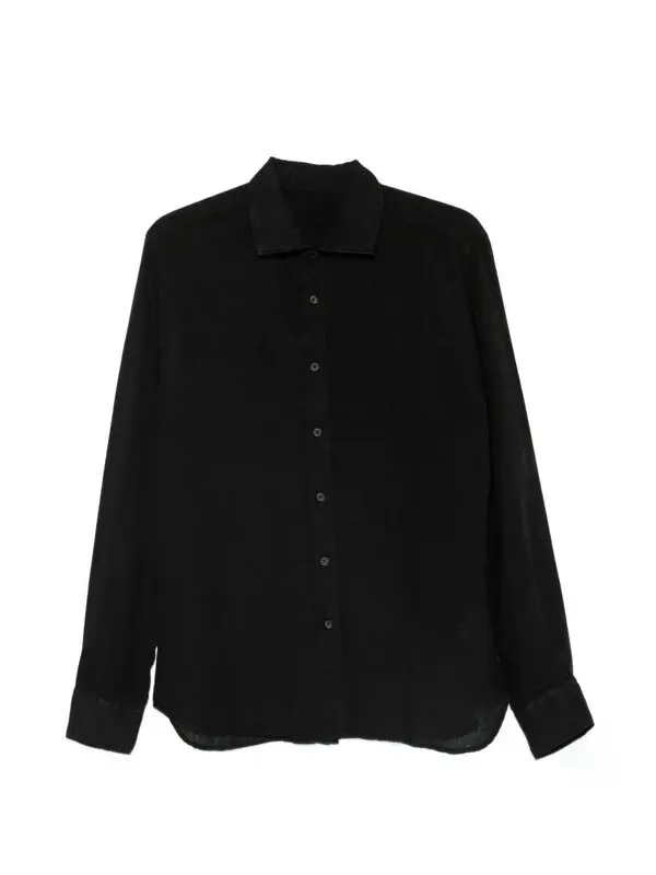 120% Lino Long-sleeve Button-up Shirt