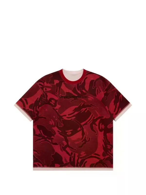 AAPE BY *A BATHING APE Moonface Reversible Camouflage-print T-shirt