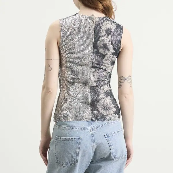 MAISON MARGIELA Patchwork Sequin Top