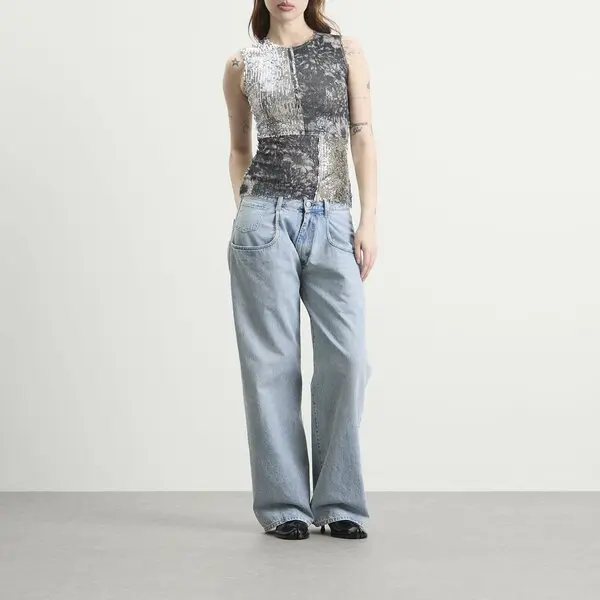 MAISON MARGIELA Patchwork Sequin Top