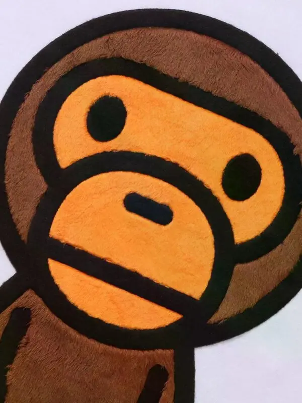 A BATHING APE Baby Milo Appliqué T-shirt - White