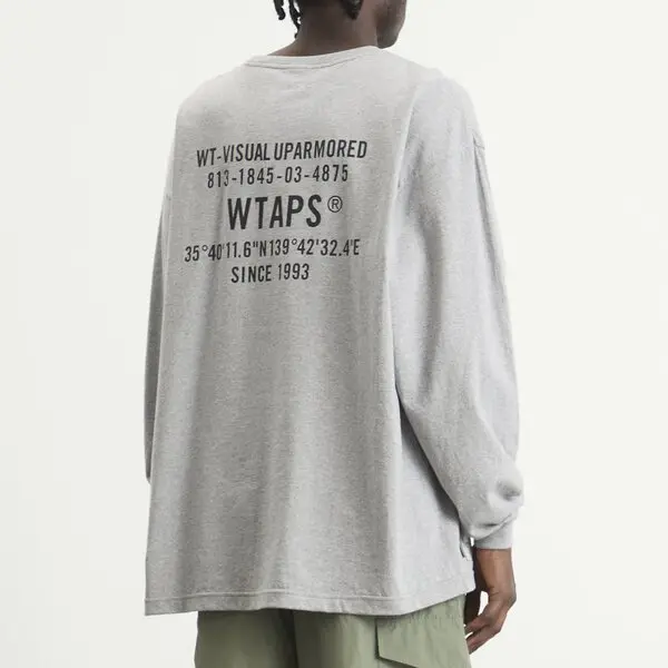 WTAPS Spec Long Sleeve T-shirt - Ash Gray