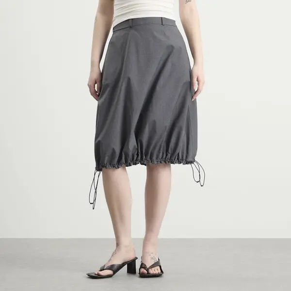 Coperni Technical Tailored Balloon Midi Skirt