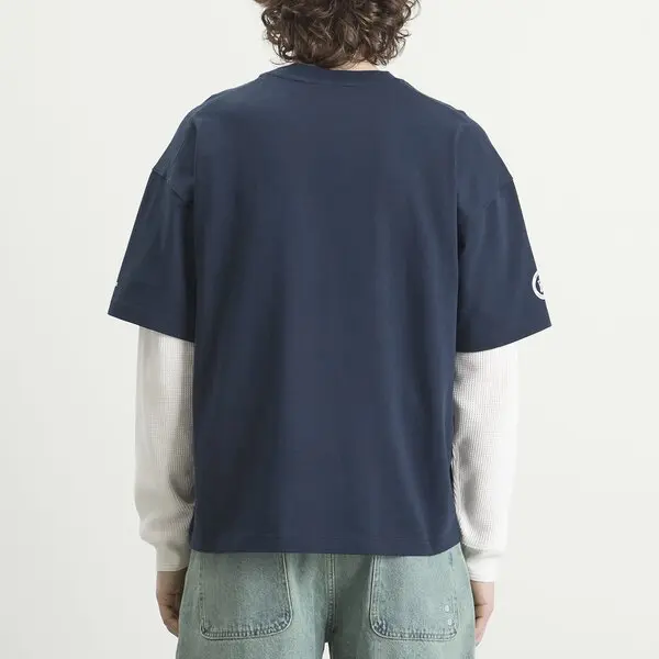 ABOUT:BLANK Varsity T-shirt - Navy/ecru