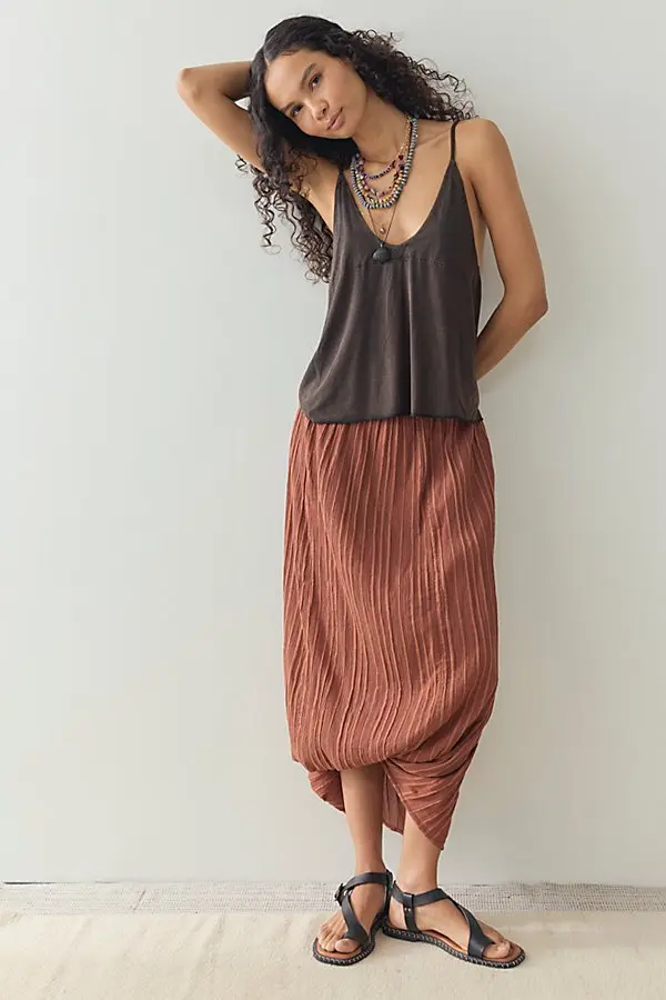 Free People Missed Call Tank Top - Washed Black