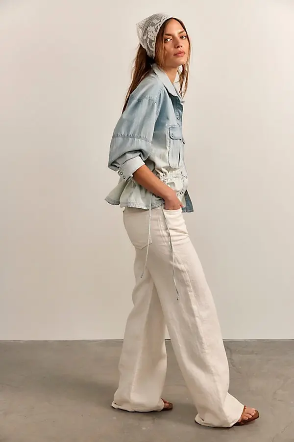 Citizens Of Humanity Nora Trouser Leg Pants - Vanilla