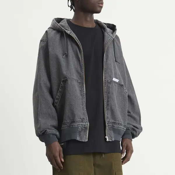 WTAPS D00m Denim Jacket With Hood - Black