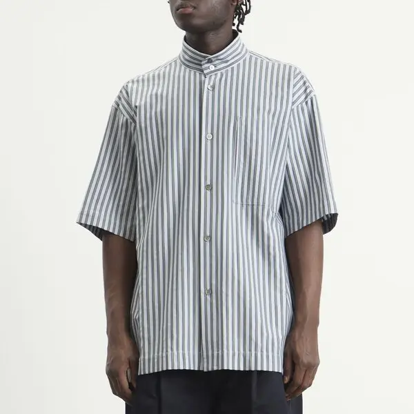 Issey Miyake Stripe Short Sleeve Shirt