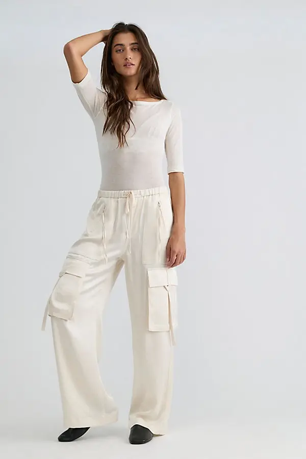Citizens Of Humanity Andira Pull-on Cargo Pants - Cream