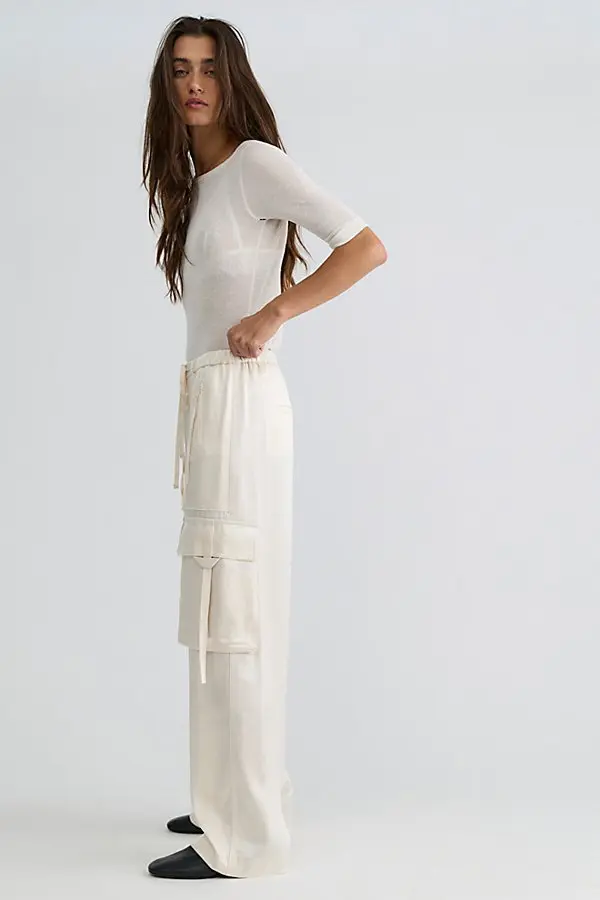 Citizens Of Humanity Andira Pull-on Cargo Pants - Cream
